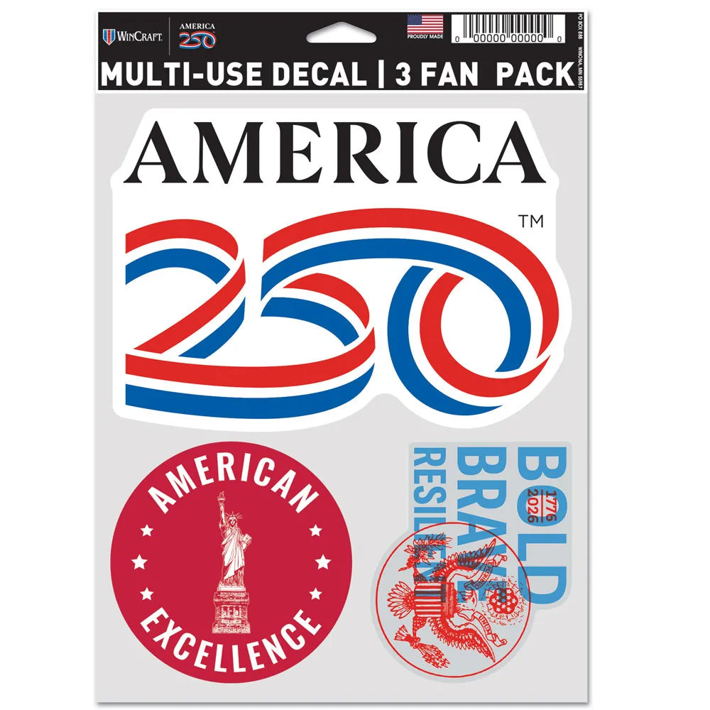 America's 250th Anniversary Decals - 3 Pack — Ace Flag & Gift Shop