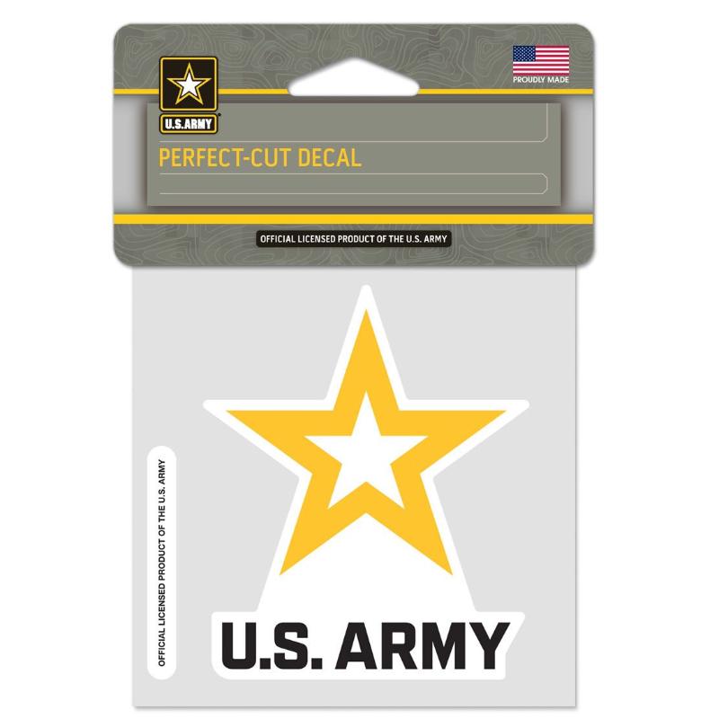 4x4" US Army Star Perfect Cut Decal — Ace Flag & Gift Shop