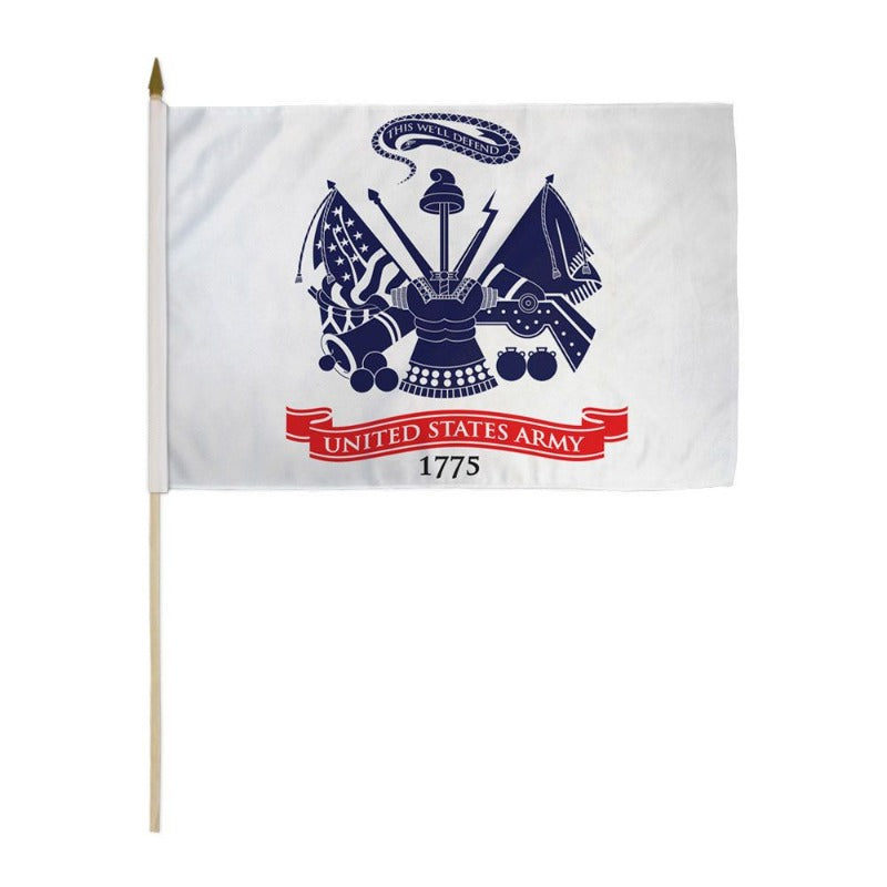 12x18" US Army Traditional Stick Flag — Ace Flag & Gift Shop