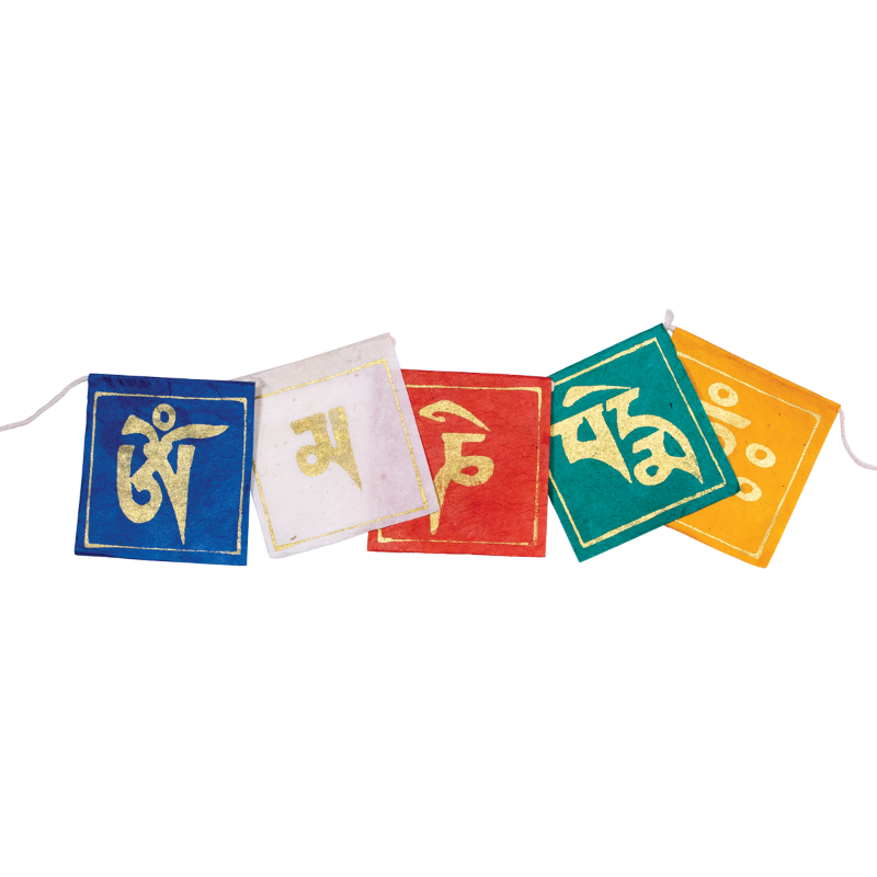Short Paper Prayer Flag: Sacred Mantra — Ace Flag & Gift Shop