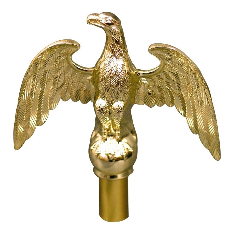 7" Gold Brass Plated Eagle Topper — Ace Flag & Gift Shop