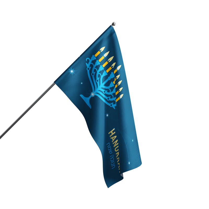 3x5' Happy Hanukkah Polyester Flag - Made in USA – Ace Flag & Visual ...