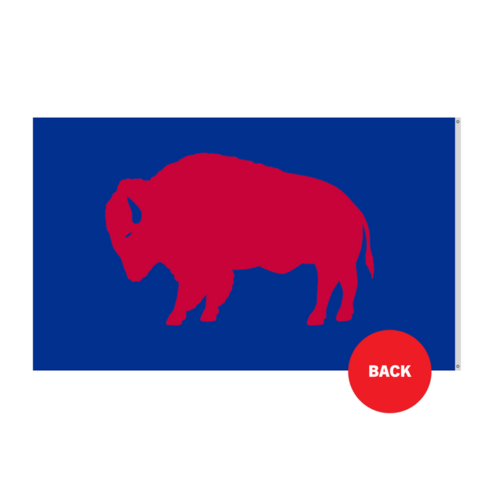 3x5' Red Standing Buffalo Polyester Flag - Made in USA – Ace Flag ...