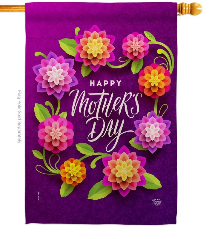 Mother's Day Wreath Banner Flag — Ace Flag & Gift Shop