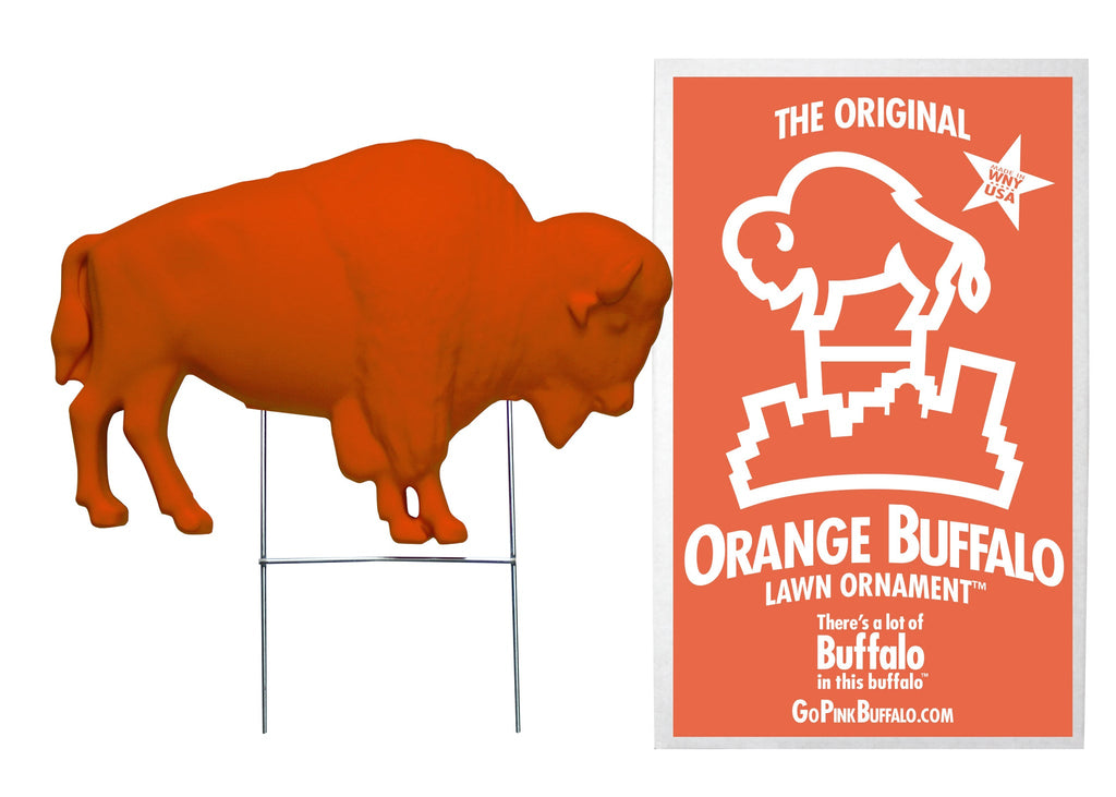 The Original Orange Buffalo Lawn Ornament - Made In USA – Ace Flag ...